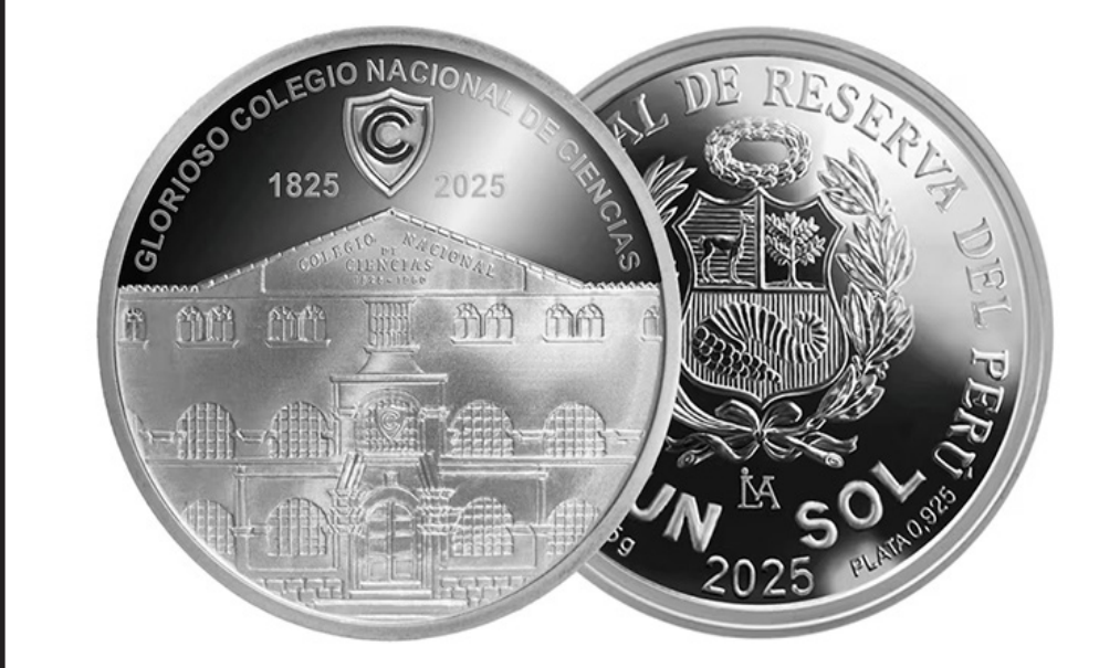 BCR presenta moneda de plata por Bicentenario del Colegio Nacional de ...